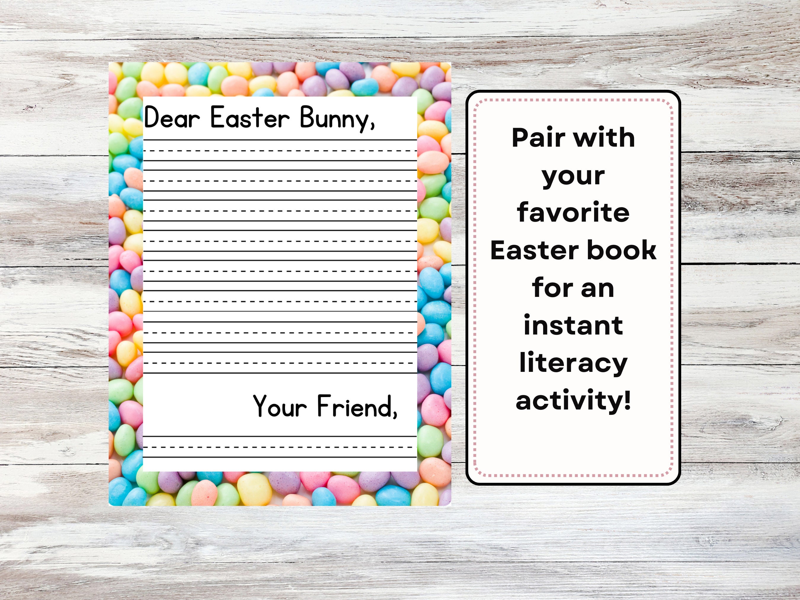 Easter Bunny Handwriting Paper Dear Easter Bunny Easter Bunny Mail ...