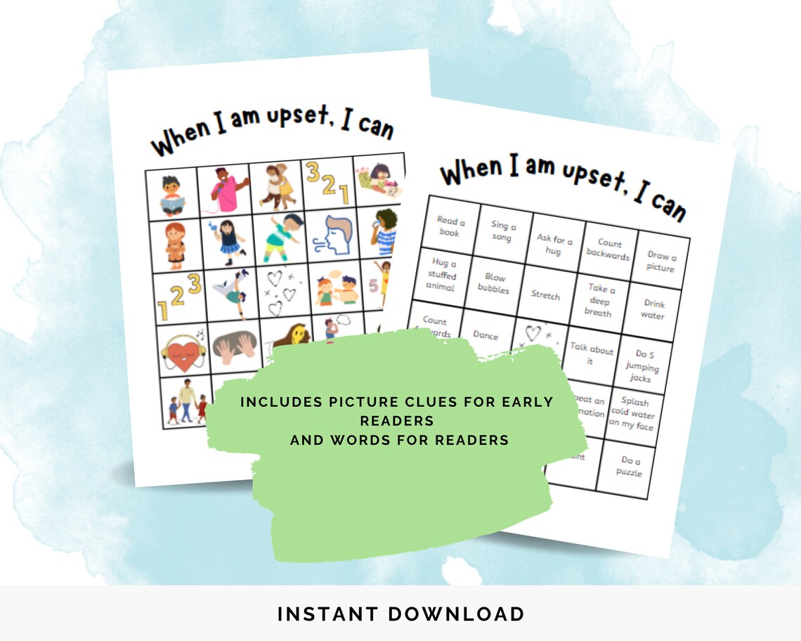 Printable Calming Strategies Bundle for Kids Coping Strategies for Kids ...