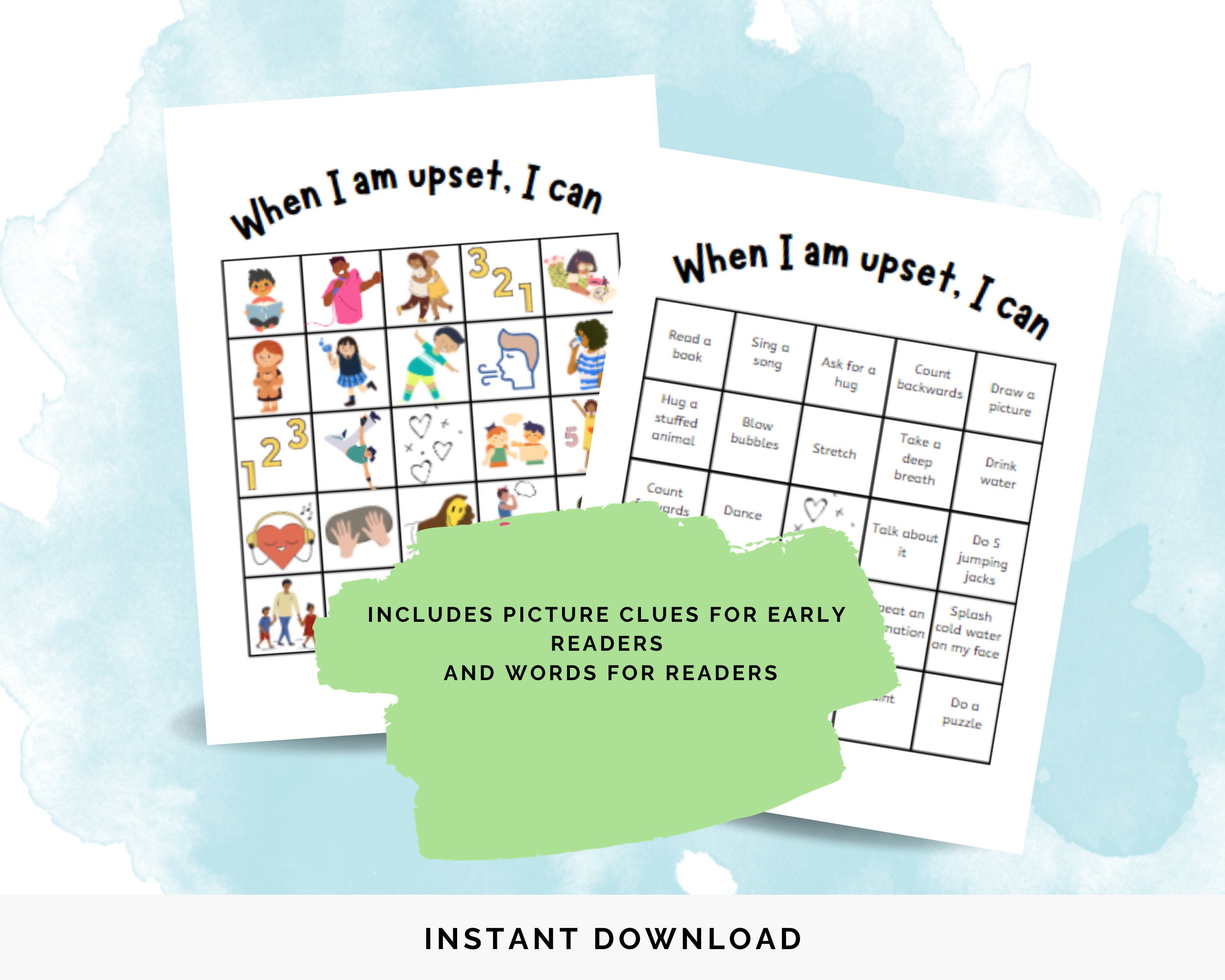 Printable Calming Strategies Bundle for Kids | Coping Strategies for ...