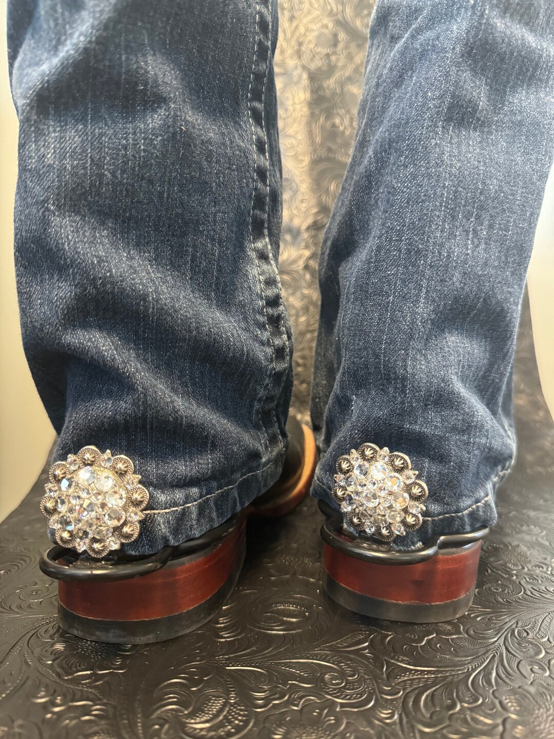 Hem Hikers--clear 1.5 Inch on Antique Silver - Etsy