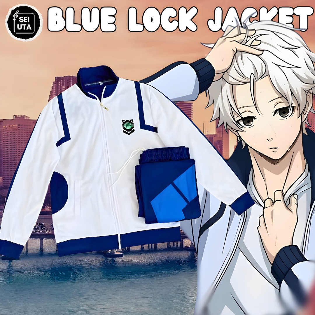 Blue Lock Tracksuit Sportswear Fullzip Anime Reo Nagi Bachira Isagi ...