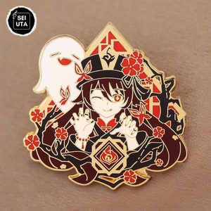 Genshin Impact Detailed Enamel Pin Brooches. Hutao, Eula, Ganyu, Childe, Kokomi, Diluc, Kaeya - Etsy