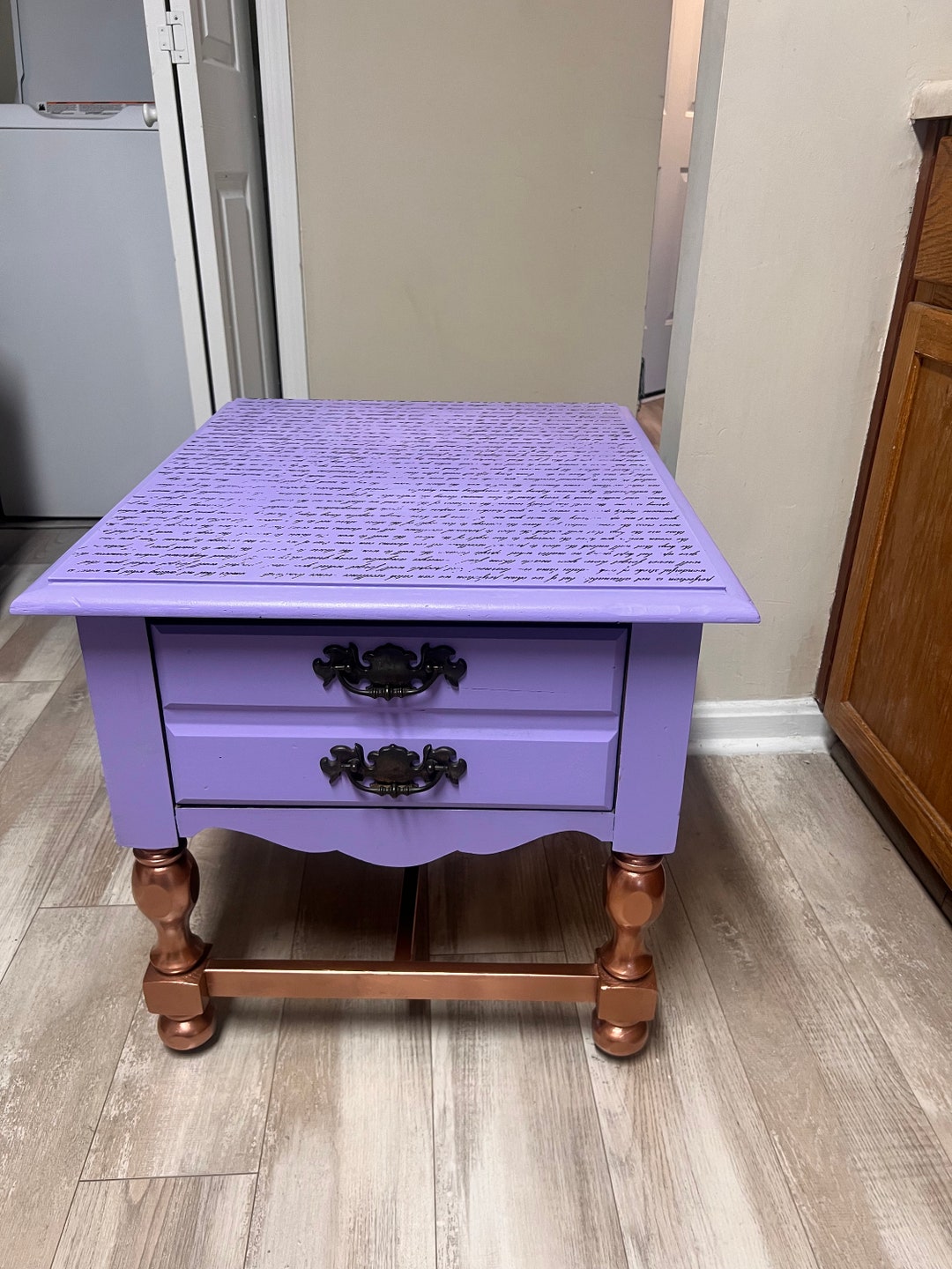 Lavender Side Table - Etsy
