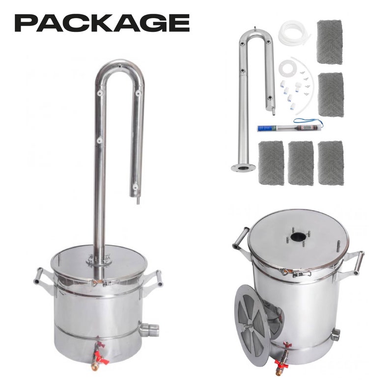 Hydrosol Distiller Set, Copper Pro Professional Kit, Hydrosol Distiller ...