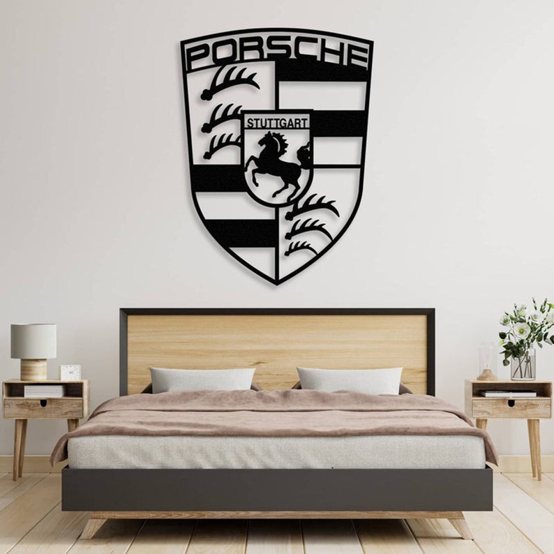 Porsche Metal Sign Art, Gift for Dad, Porsche Metal Decor, Garage Art ...