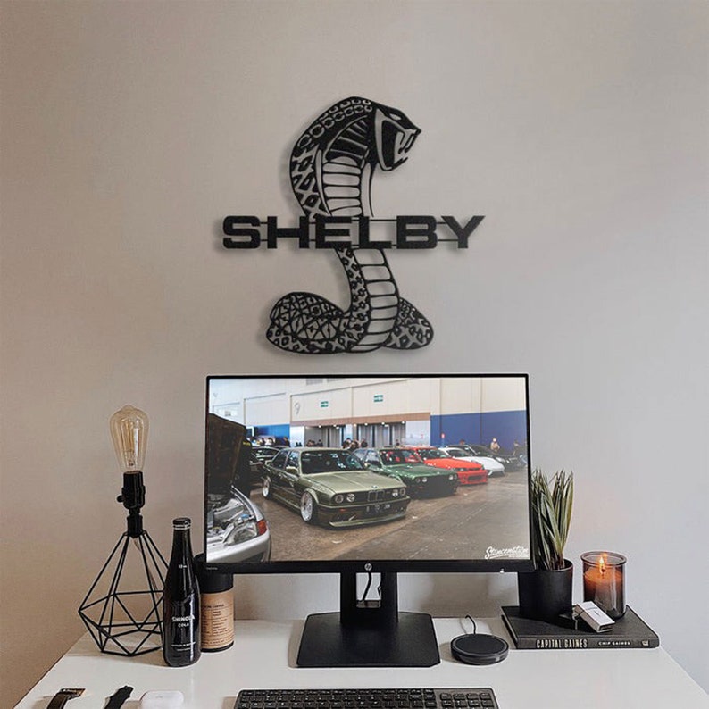 Shelby Logo Metal Sign, Shelby Cobra, Shelby GT500, Ford Shelby, Ford ...