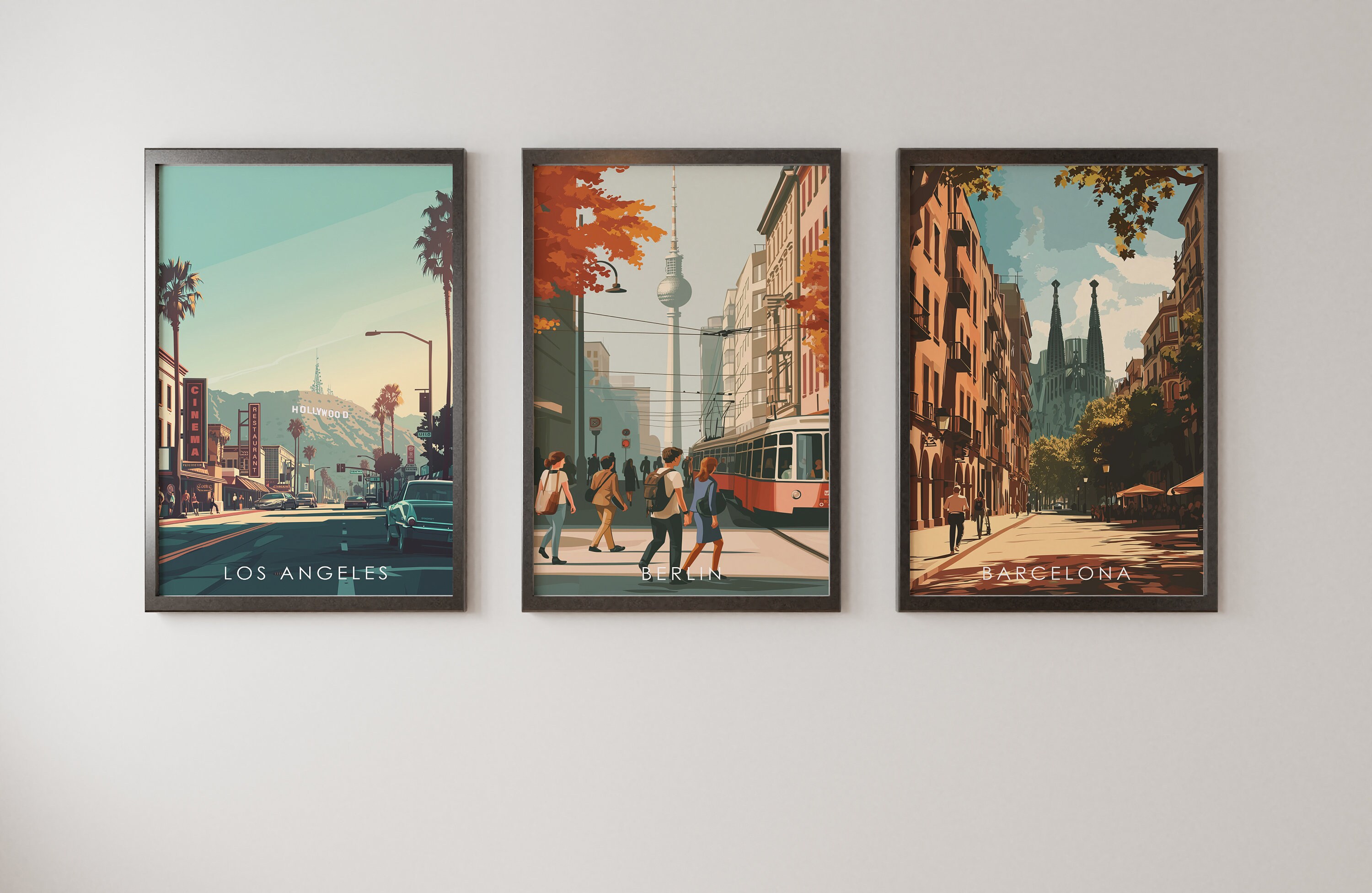 Tokyo City Wall Decor, Tokyo Tower, Poster Print, Shiba-koen, Tokyo ...