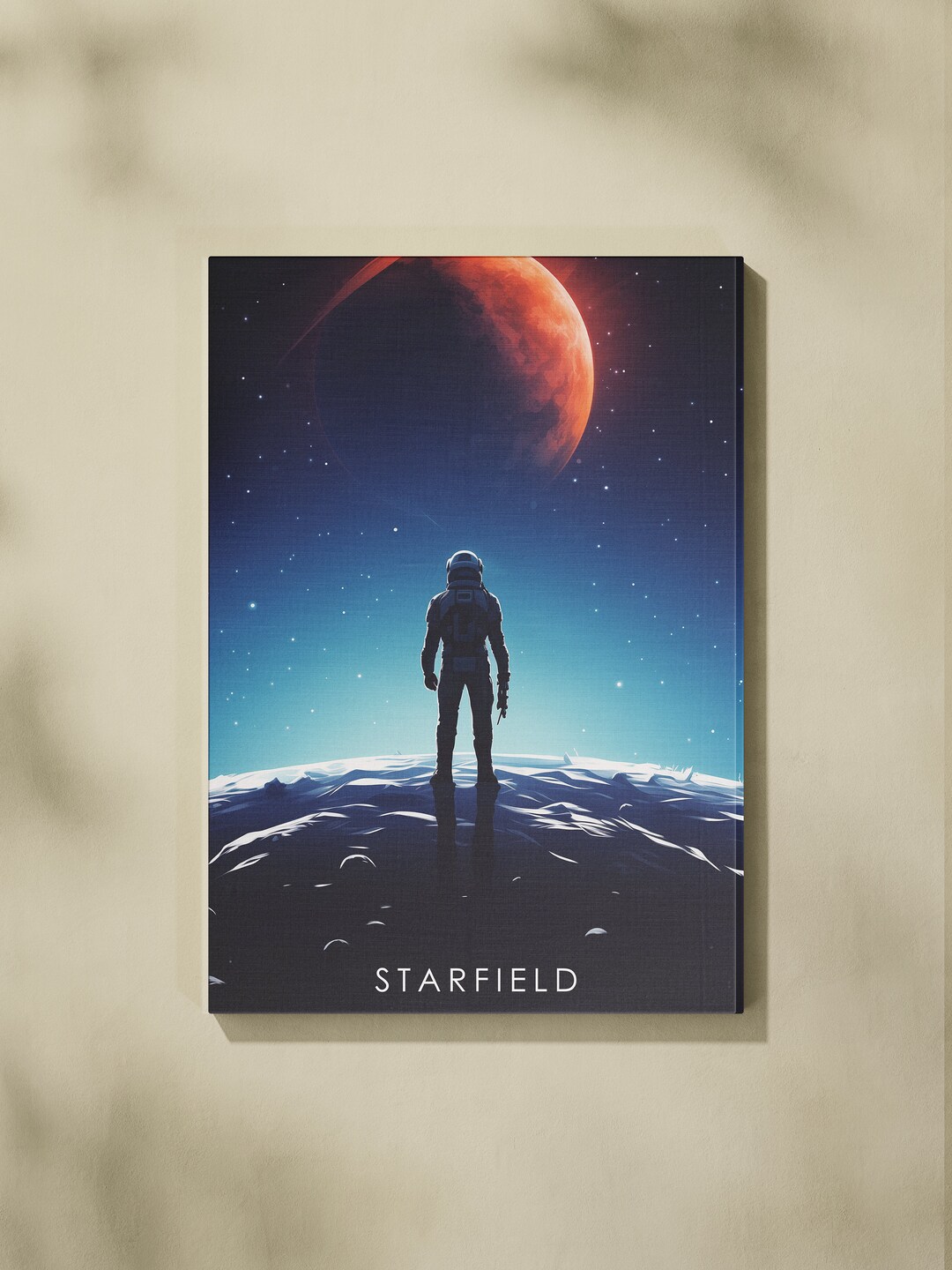 Starfield Canvas / Poster Print, Wall Art Minimal Game Illustration, Digital Art, Home Decor ...