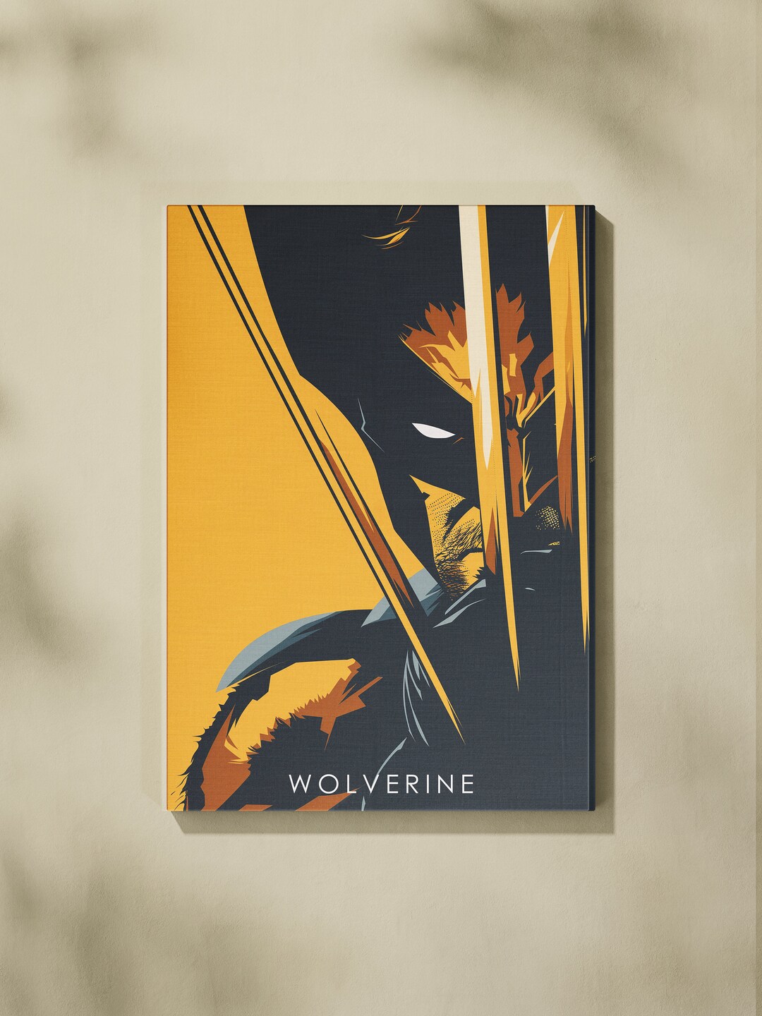 Wolverine Minimal Illustration Canvas Print, Wall Decor, Minimal Game ...