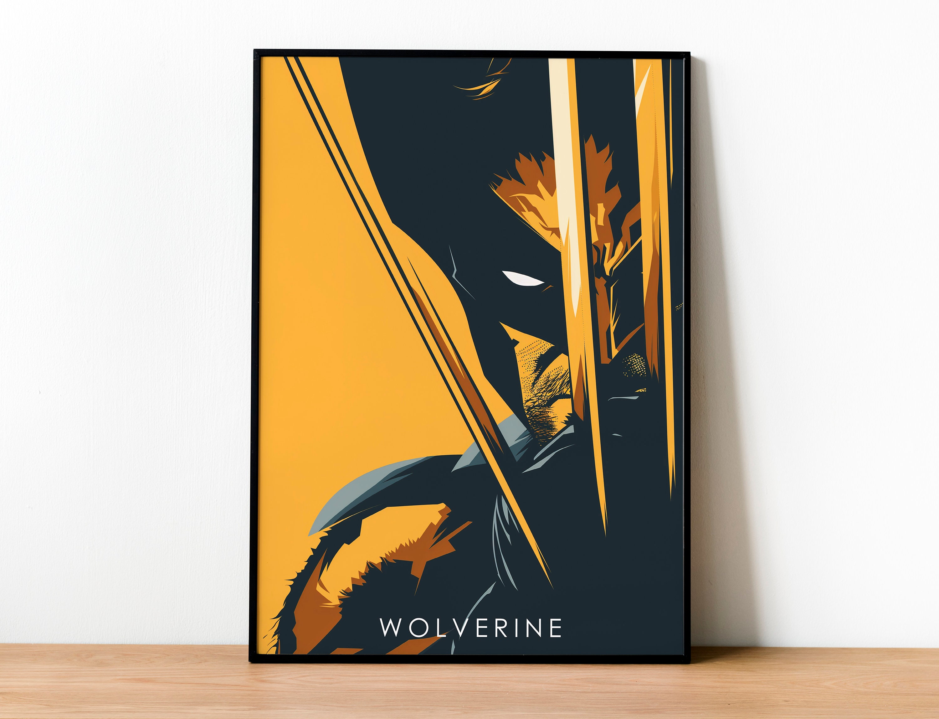 Wolverine Minimal Illustration Canvas Print, Wall Decor, Minimal Game ...