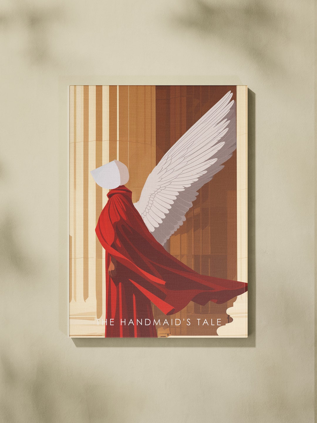 The Handmaid's Tale Minimal Illustration Canvas Print, Wall Decor ...