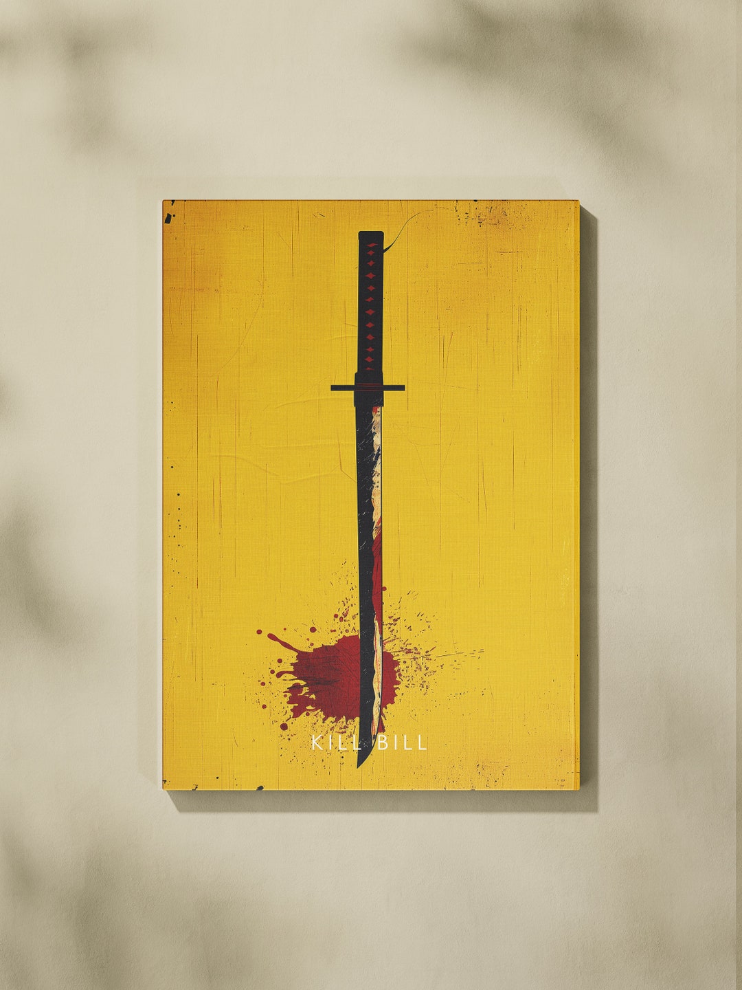 Kill Bill Minimal Illustration Canvas Print, Wall Decor, Minimal Movie ...
