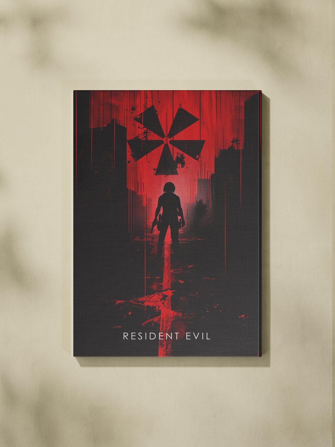 Resident Evil Digital Print, Minimal Game Illustration, Wall Art ...
