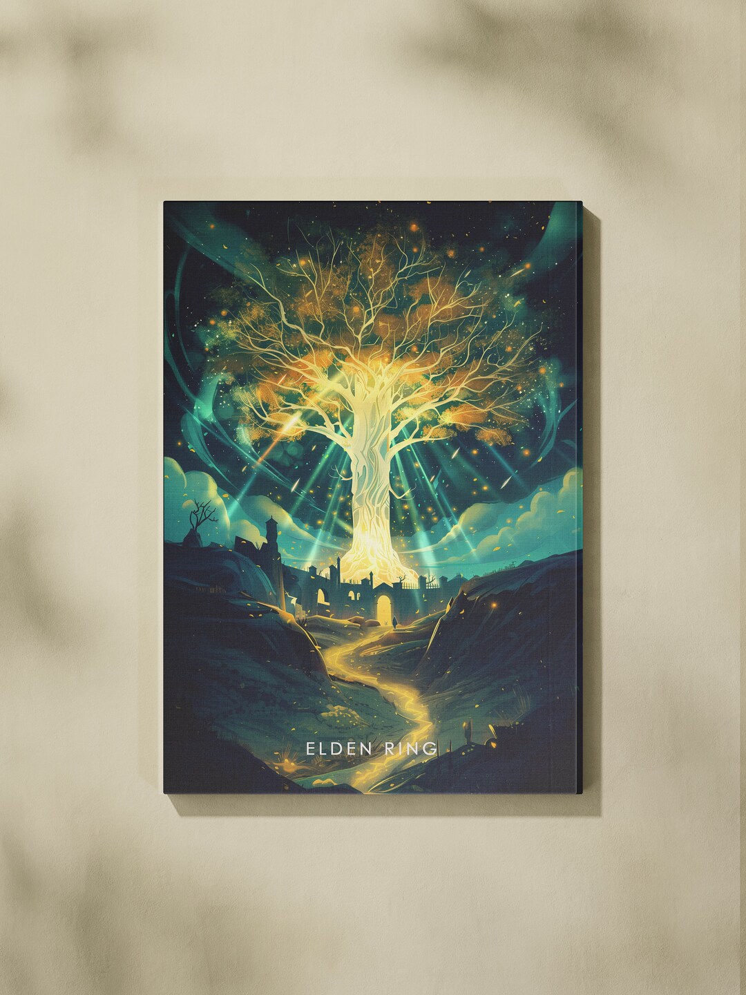 Elden Ring L Erdtree Canvas/poster Print, Wall Art, Minimal Game ...
