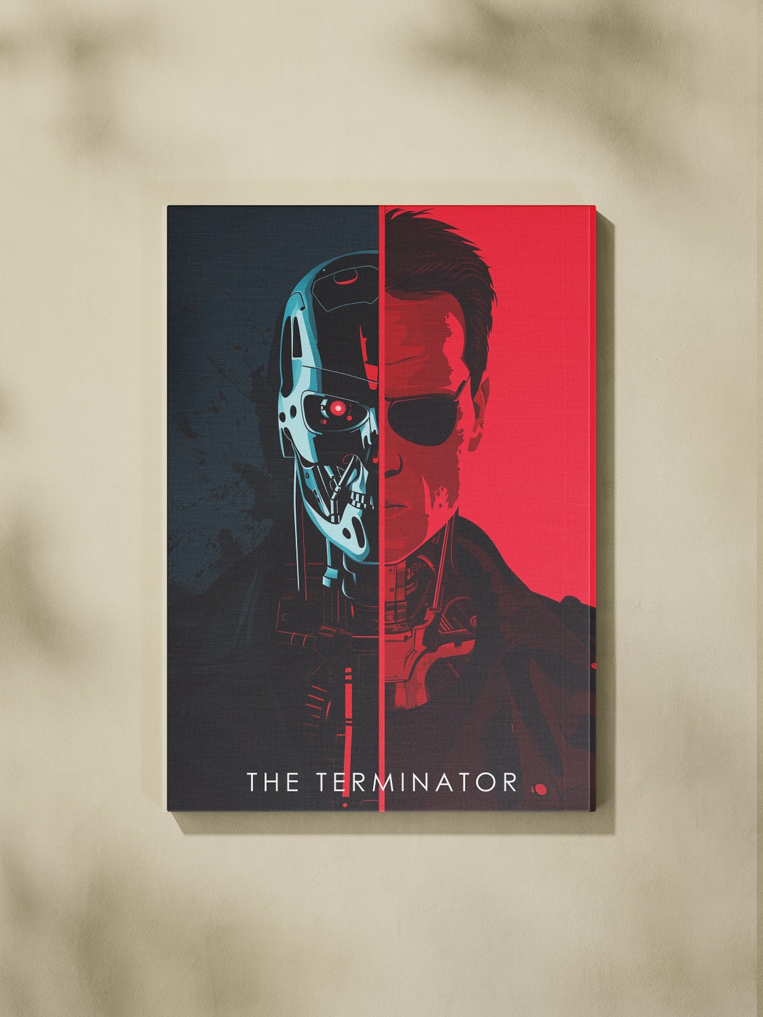 Terminator Minimal Illustration Canvas Print, Wall Poster, Minimal ...