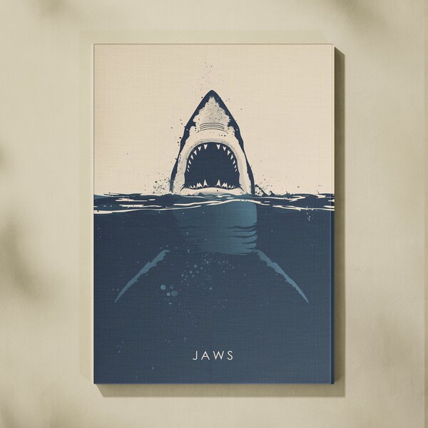 Jaws Canvas - Etsy