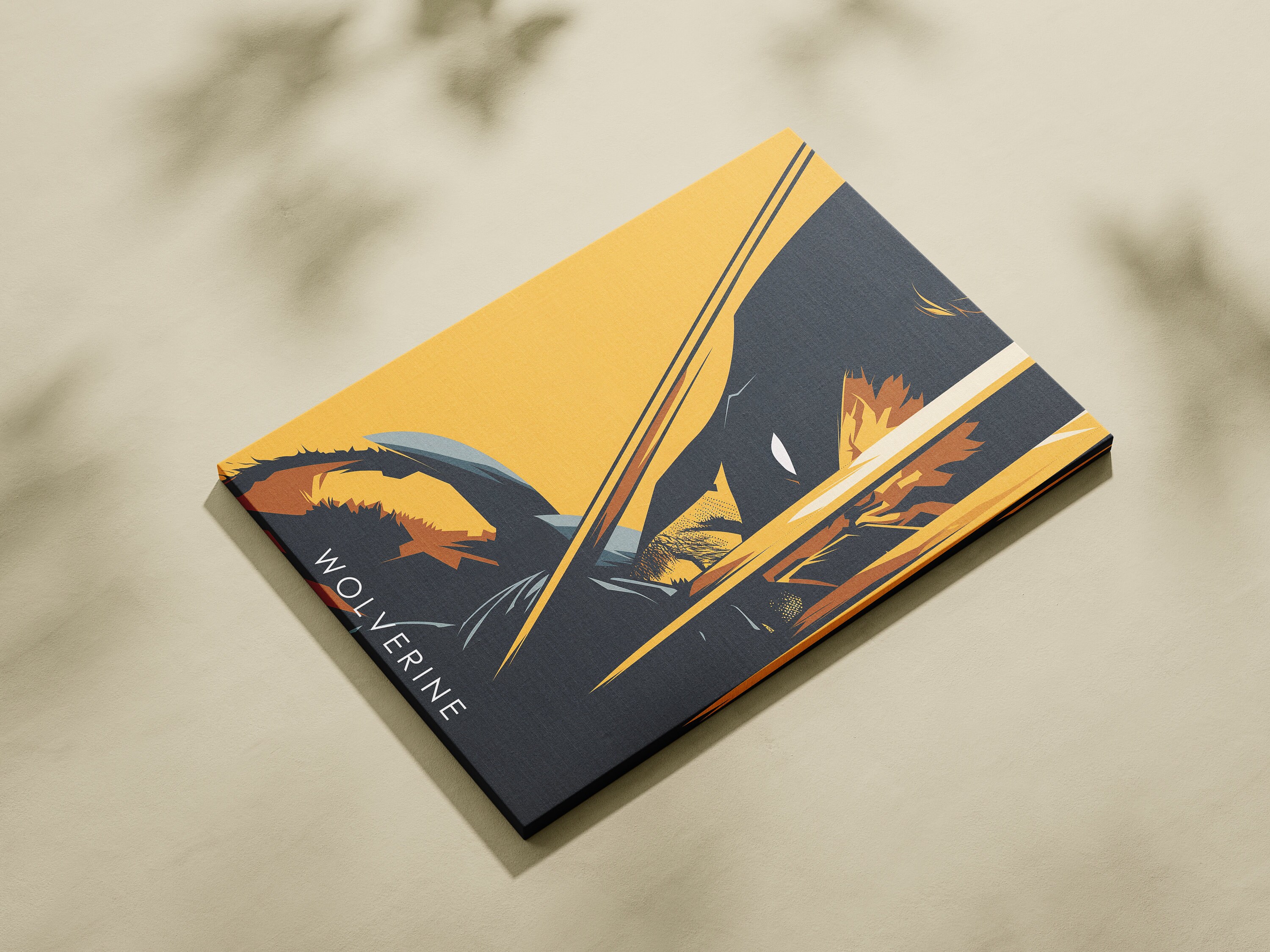 Wolverine Minimal Illustration Canvas Print, Wall Decor, Minimal Game ...