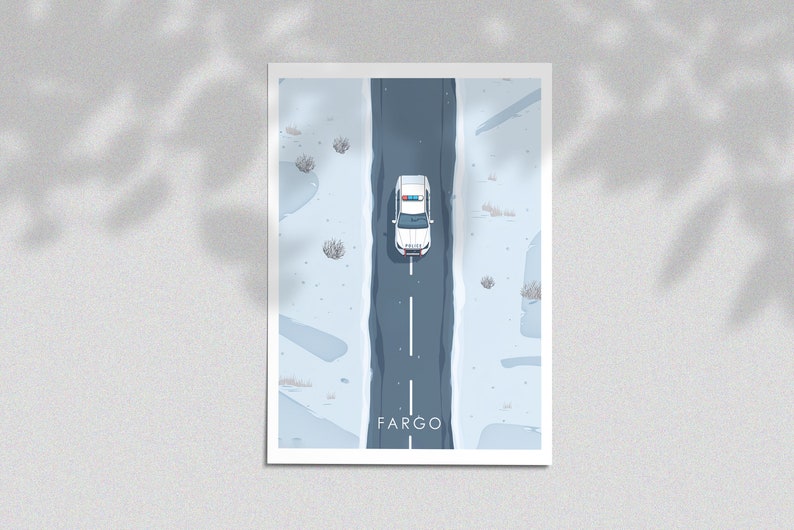 Fargo Minimal Illustration Canvas Print, Poster Print, Tv Series ...