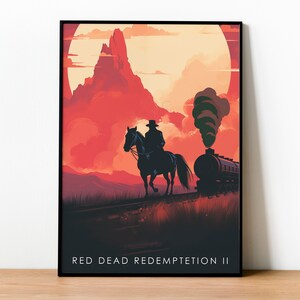 Red Dead Redemption Canvas / Poster Print, Wall Art, Game Art, Digital ...