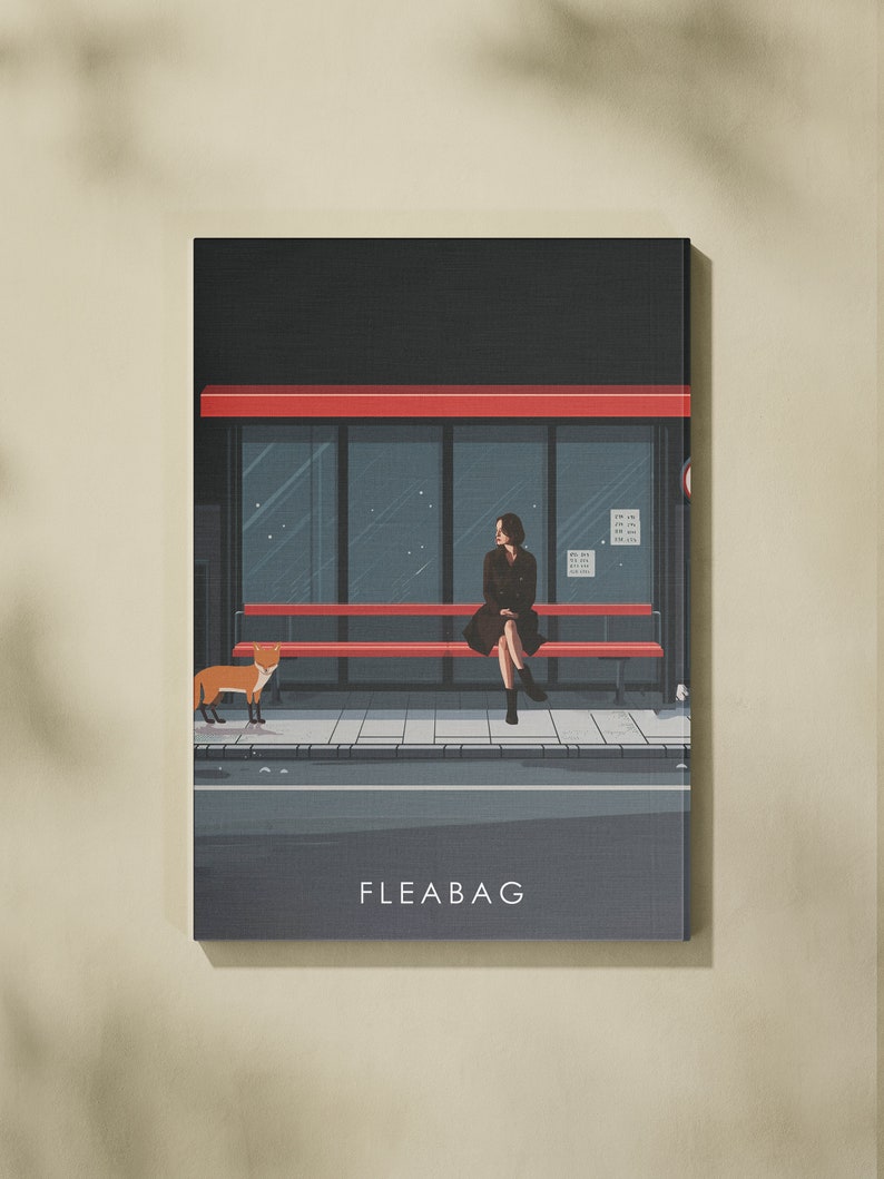 Fleabag-british Series Minimal Illustration Digital Print, Wall Decor ...
