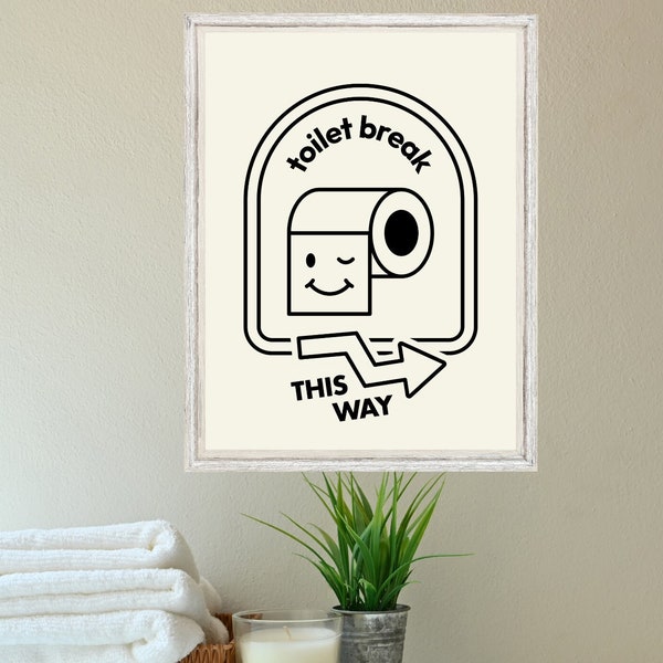 Restroom Break Sign - Etsy