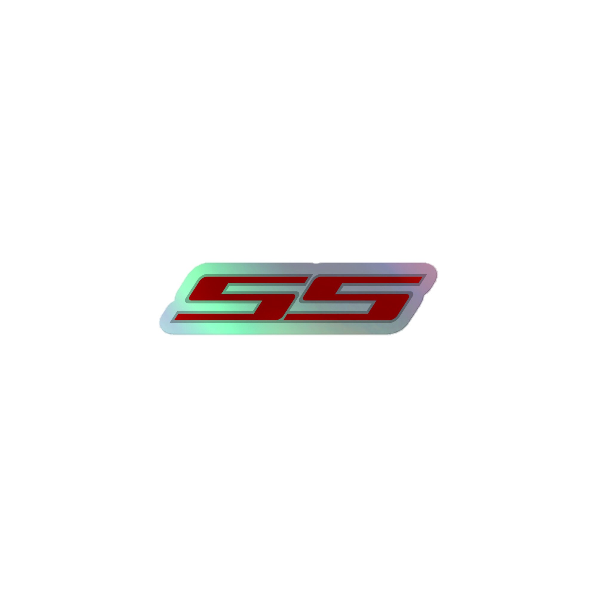 SS Muscle Car Emblem Holographic Sticker - Durable High Opacity ...