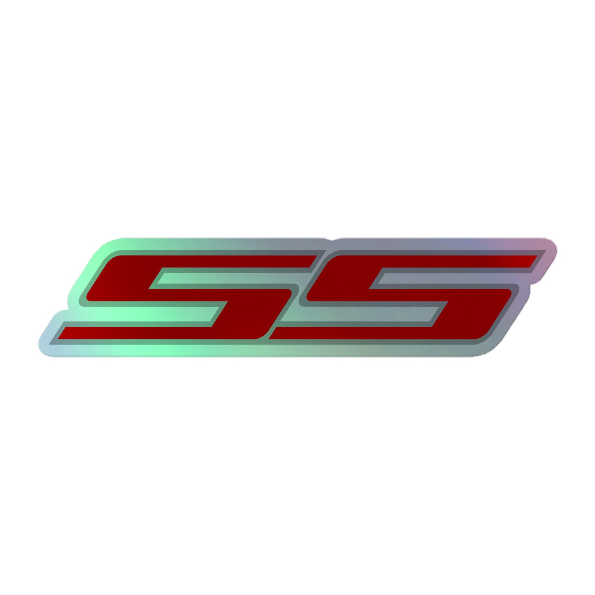 SS Muscle Car Emblem Holographic Sticker - Durable High Opacity ...