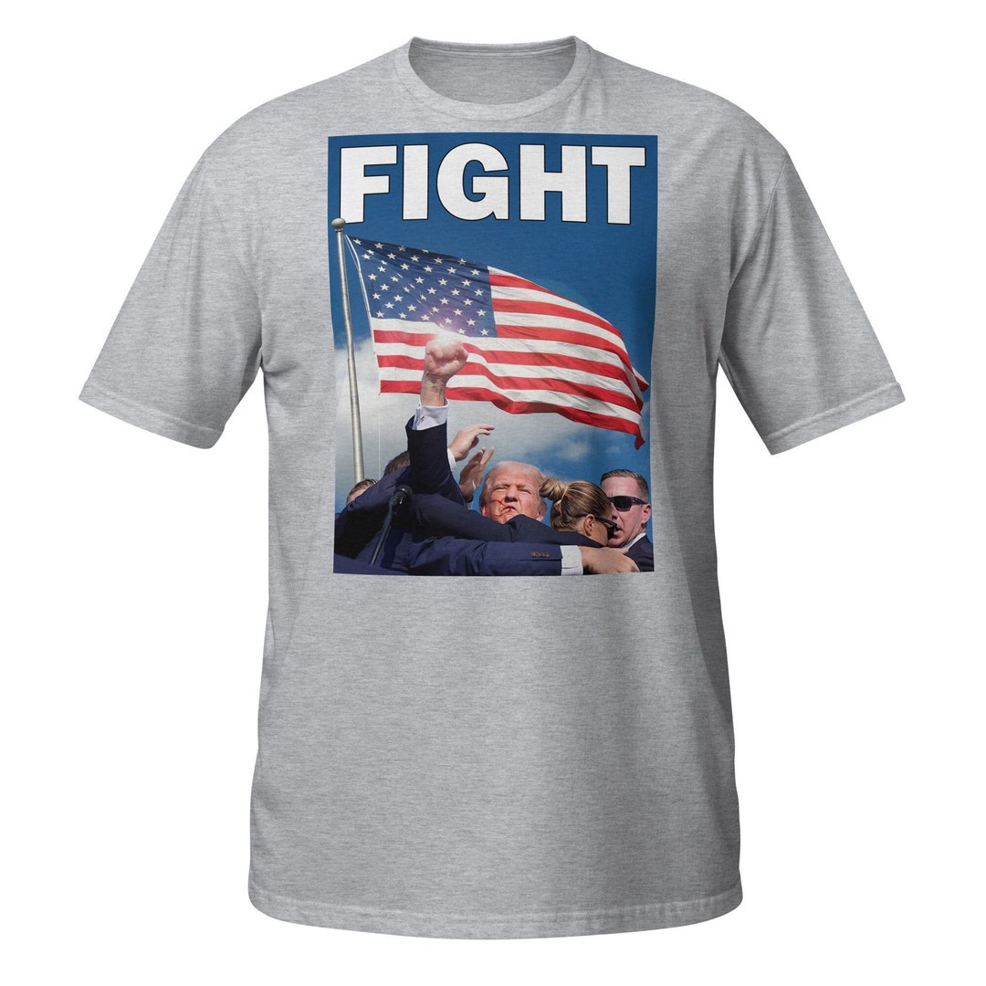 Trump Fight for America T-shirt - Gangsta, Assassination Attempt ...