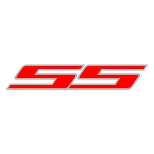 SS Muscle Car Emblem Sticker - Durable High Opacity Adhesive Vinyl ...