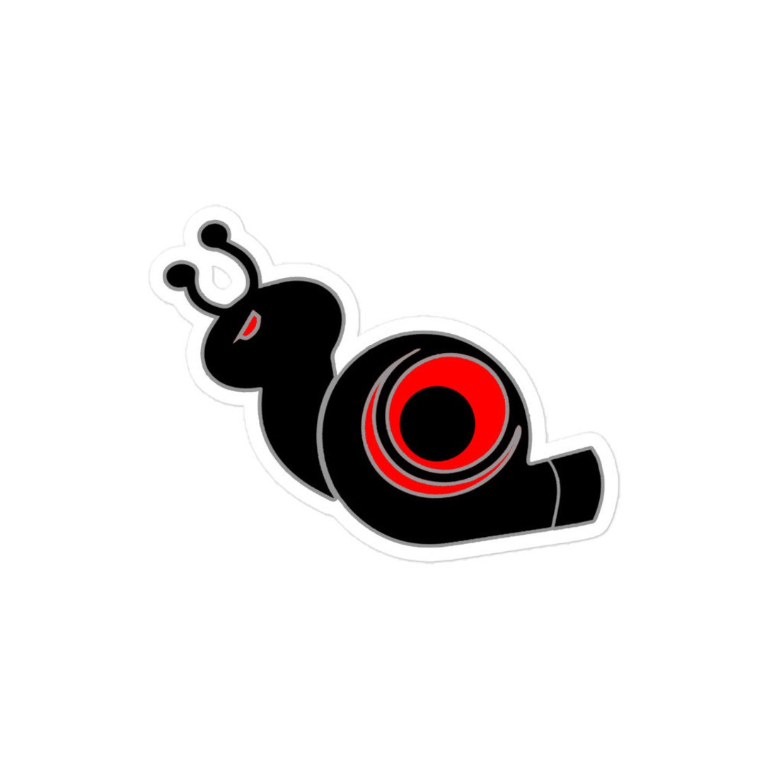 Turbo Snail Boosted Sticker - Red & Black, Durable High Opacity ...