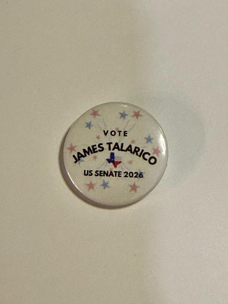 James Talarico for US Senate 2026 Campaign Buttons | Texas Political ...
