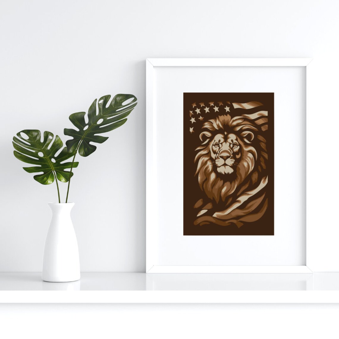 Lion Multilayer SVG/ Lion Cut File/ 3D Layer/ Plywood Cutting/ Paper ...