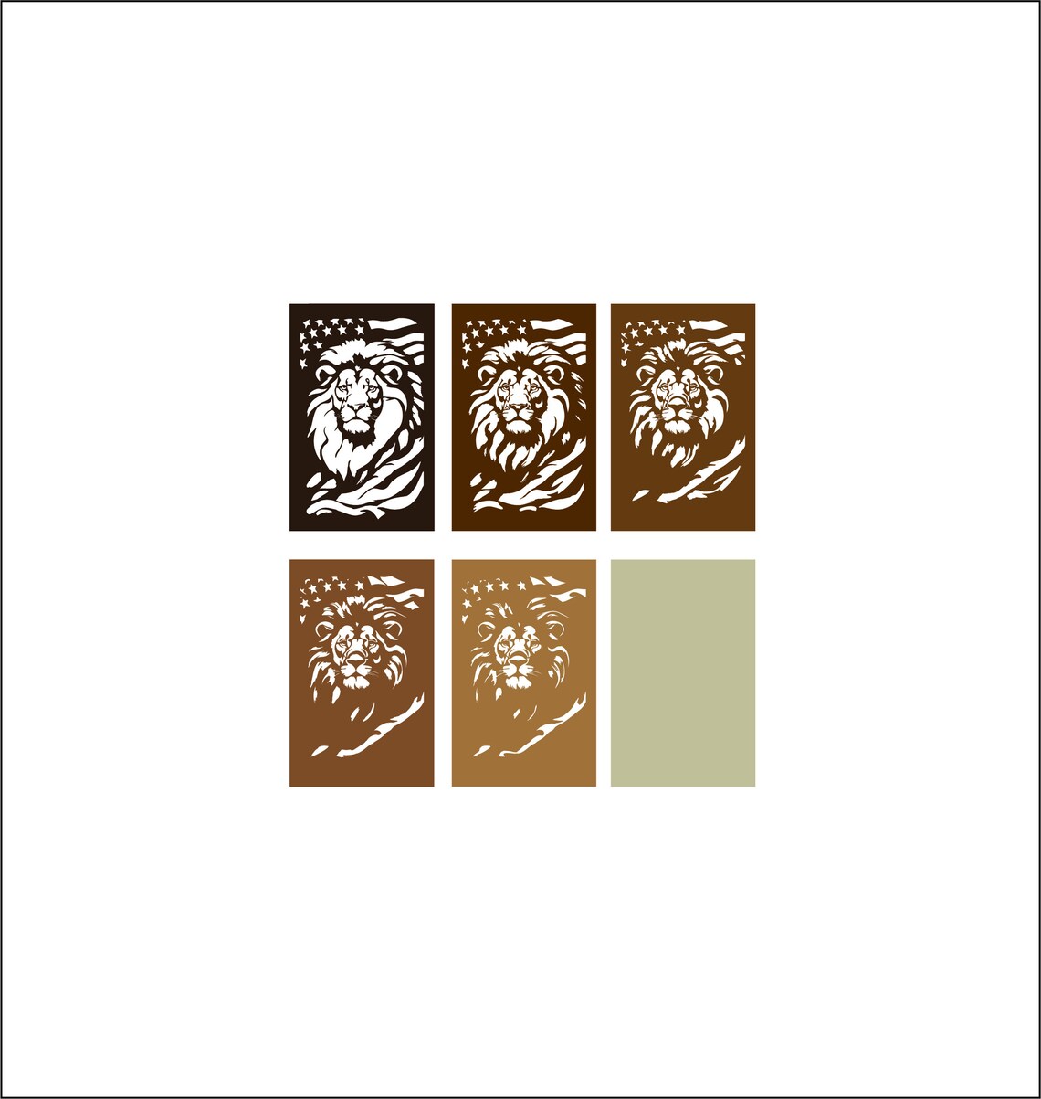 Lion Multilayer SVG/ Lion Cut File/ 3D Layer/ Plywood Cutting/ Paper ...