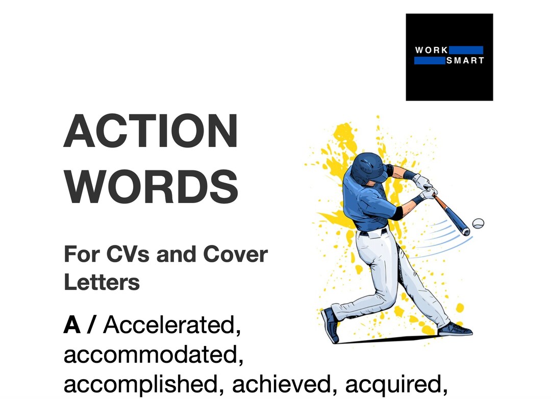 A-Z Action Words and Adverbs for Cvs/resumes & Cover Letters / 10 Page PDF File / Useful for Job ...