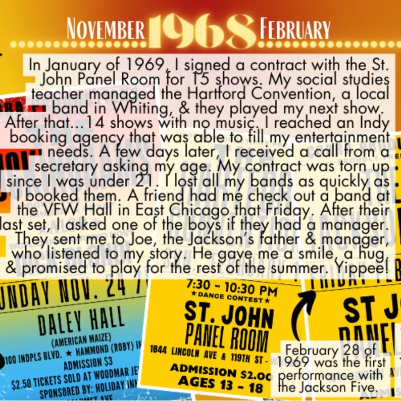 Vintage 1969 Framed Concert Poster Print of the Dells, Baby Huey & the ...