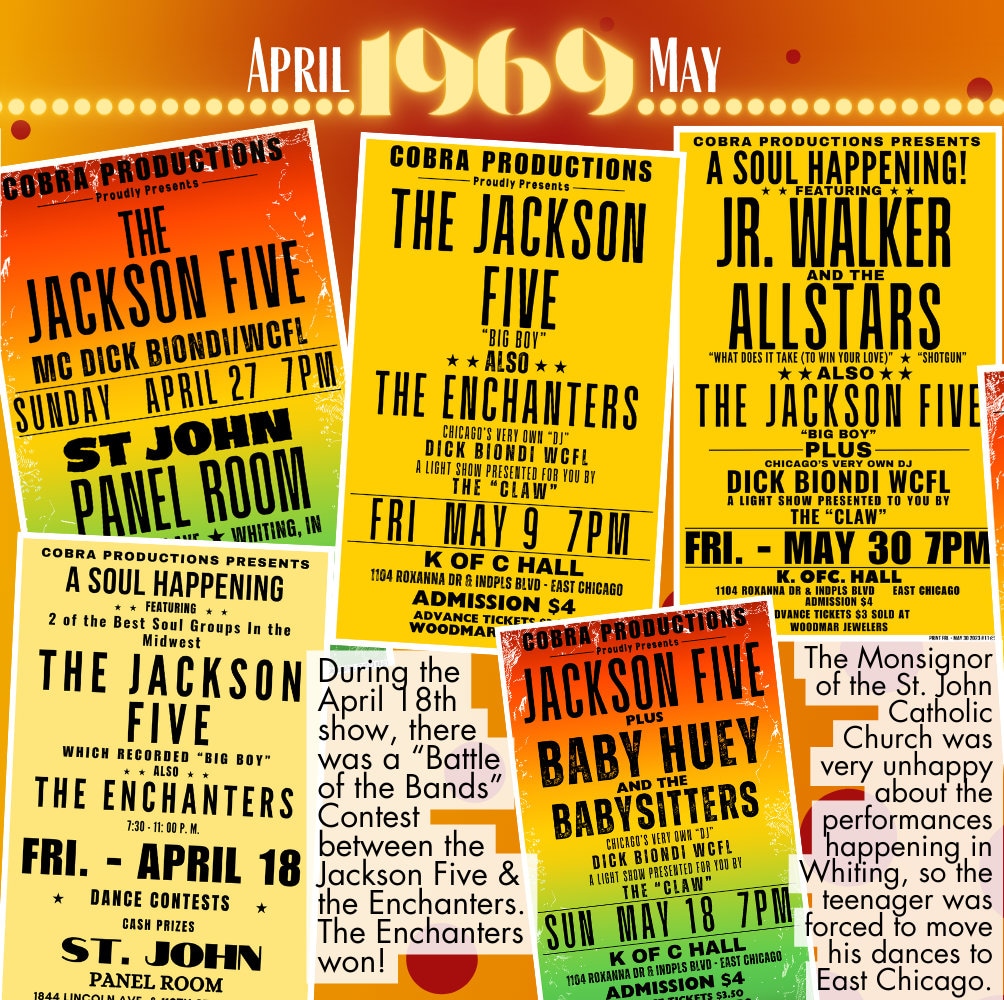 Vintage 1969 Framed Concert Poster Print of the Jackson Five - Etsy