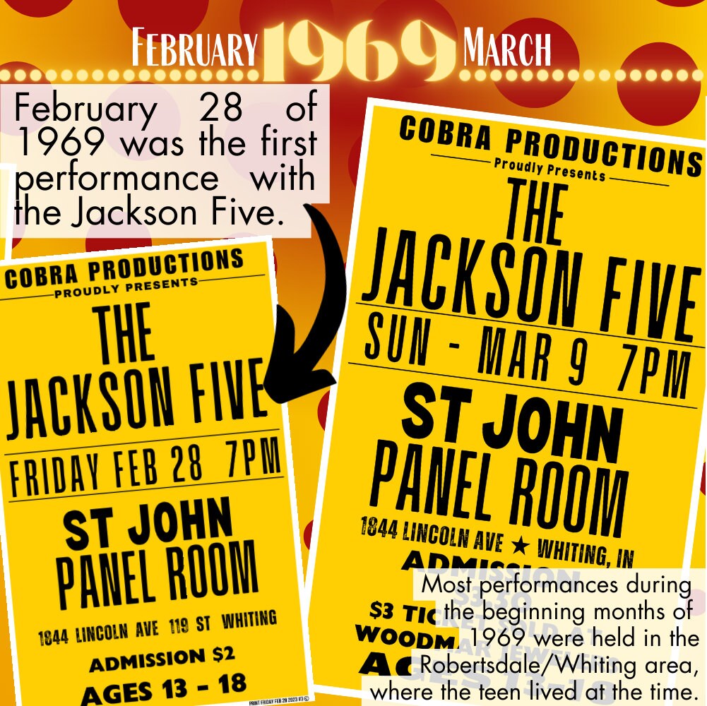 Vintage 1969 Framed Concert Poster Print of the Jackson Five - Etsy