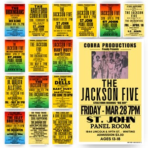 Vintage 1969 Framed Concert Poster Print of the Jackson Five - Etsy
