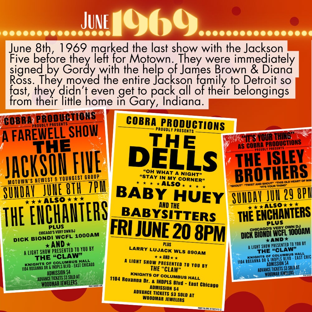Vintage 1969 Framed Concert Poster Print of the Jackson Five - Etsy