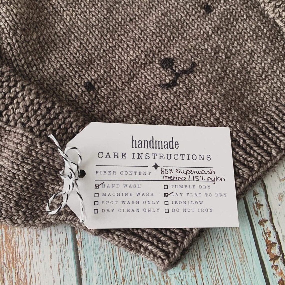 Printable Care Instruction Tag, Washing Instructions Printable Label ...