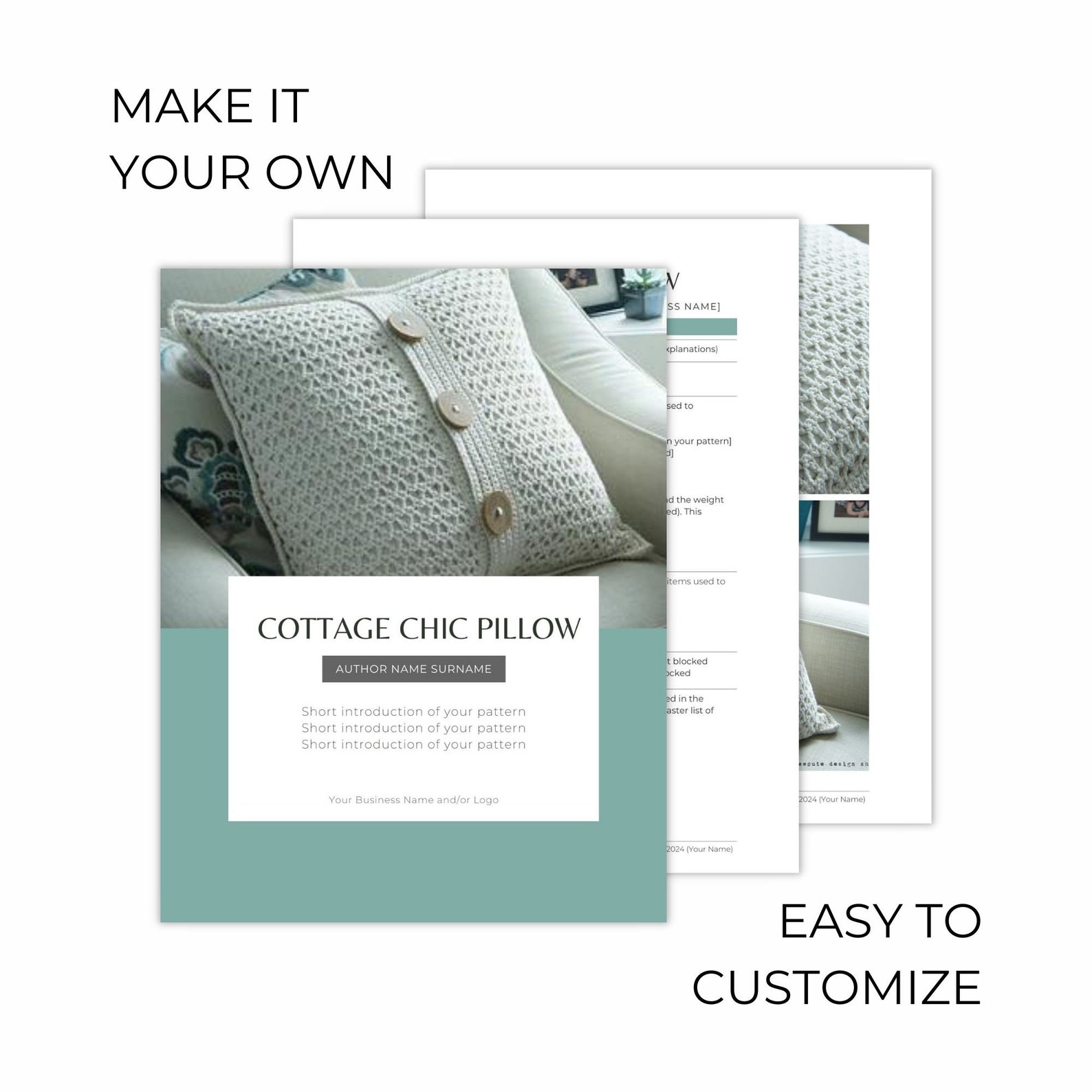 Crochet Pattern Writing Template for Crochet Designers - Etsy