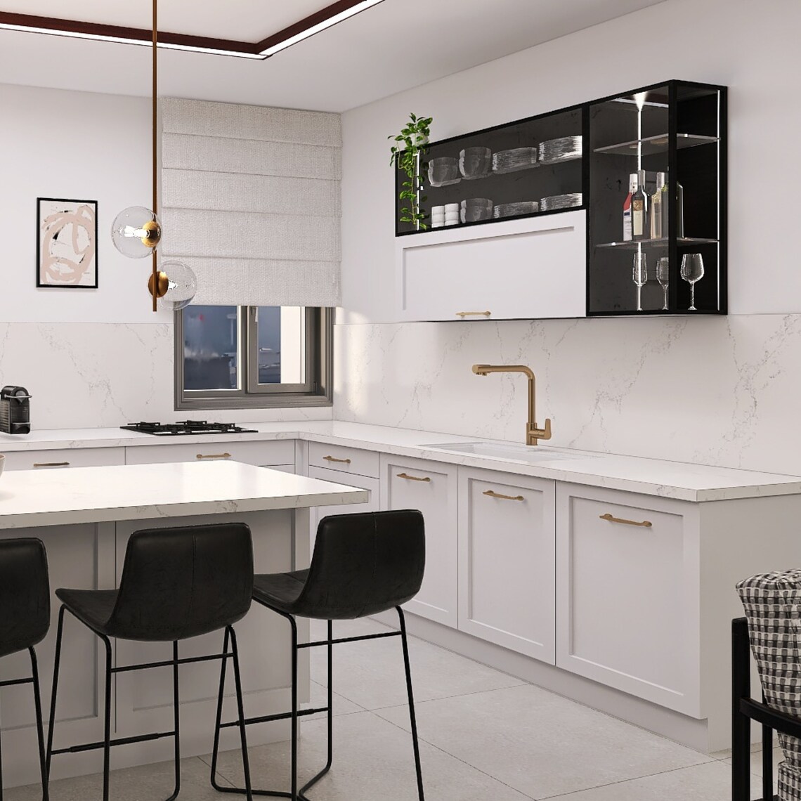 3D Architectural Visualize Kitchen Designs Interior Design Kitchen ...