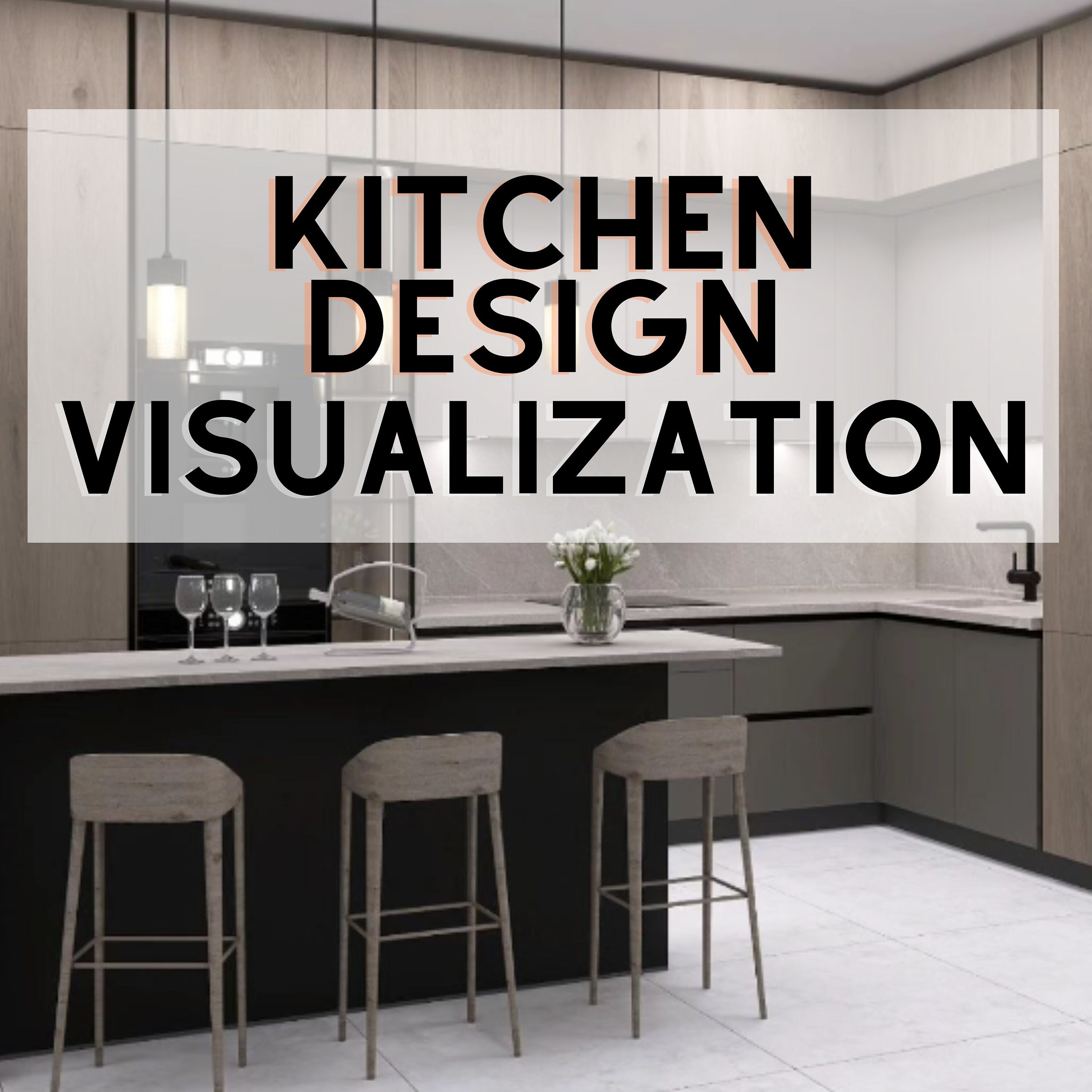 3D Architectural Visualize Kitchen Designs Interior Design Kitchen ...