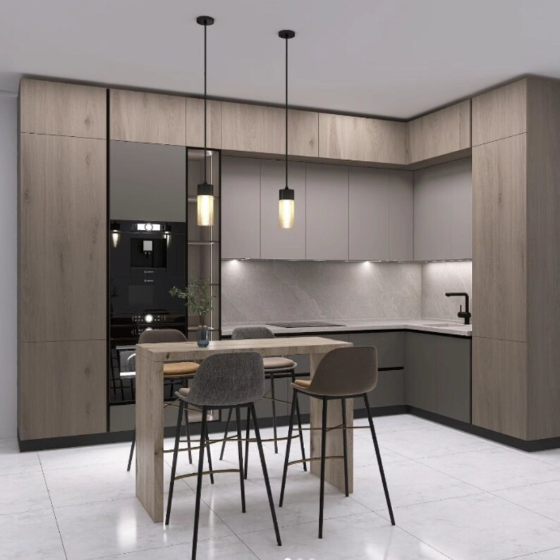 3D Architectural Visualize Kitchen Designs Interior Design Kitchen ...