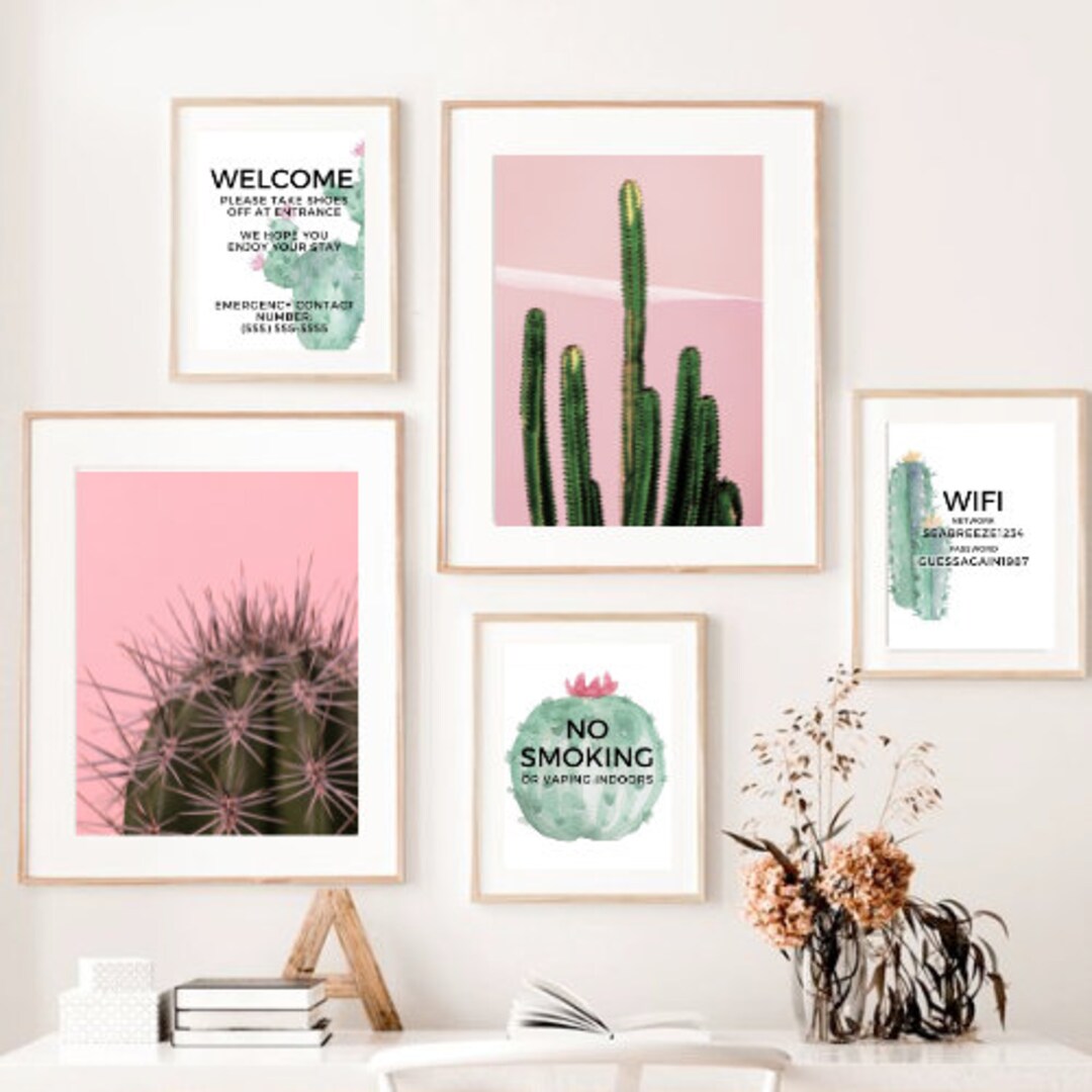 Airbnb Sign Bundle Template Canva Fully Editable Airbnb Signs for ...