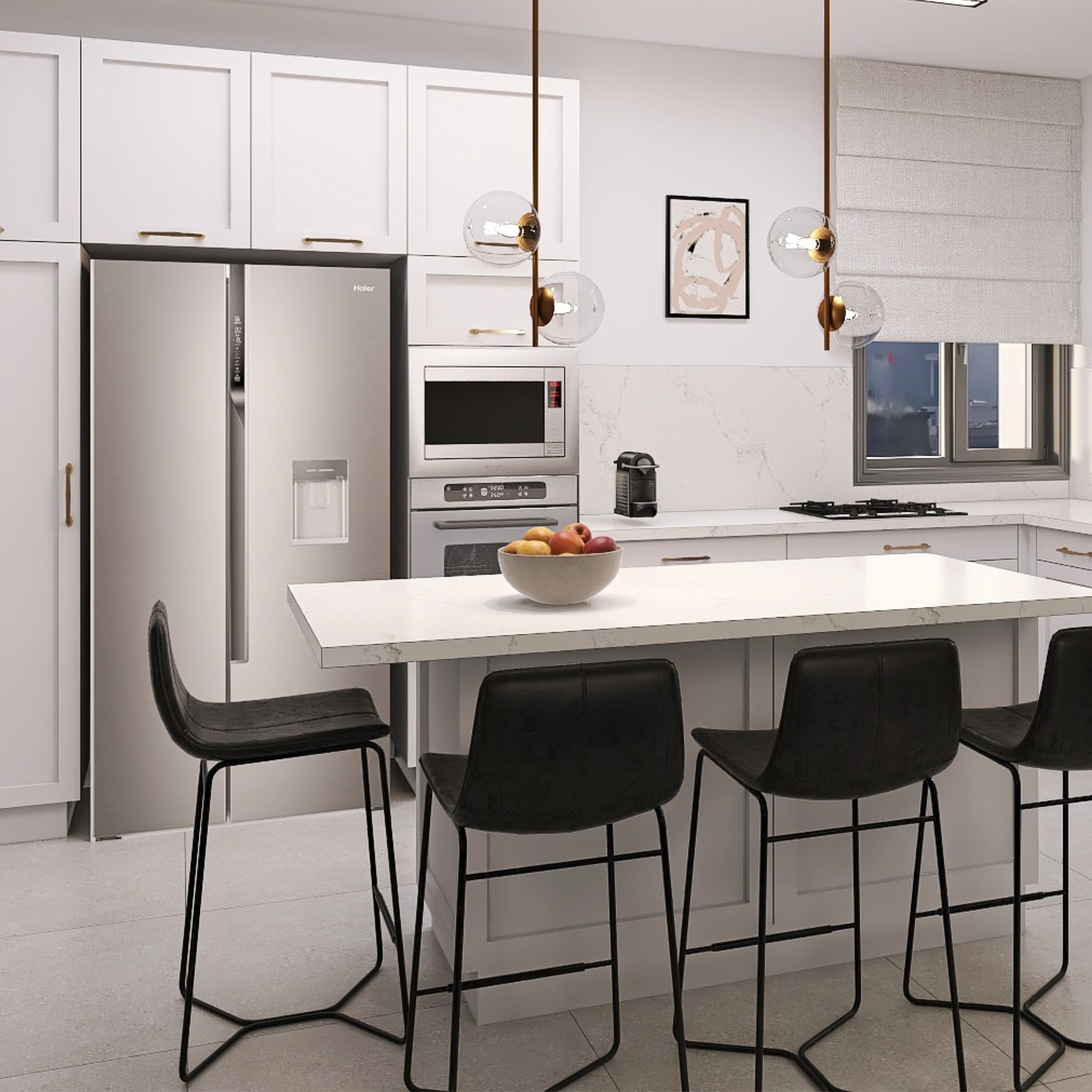 3D Architectural Visualize Kitchen Designs Interior Design Kitchen ...