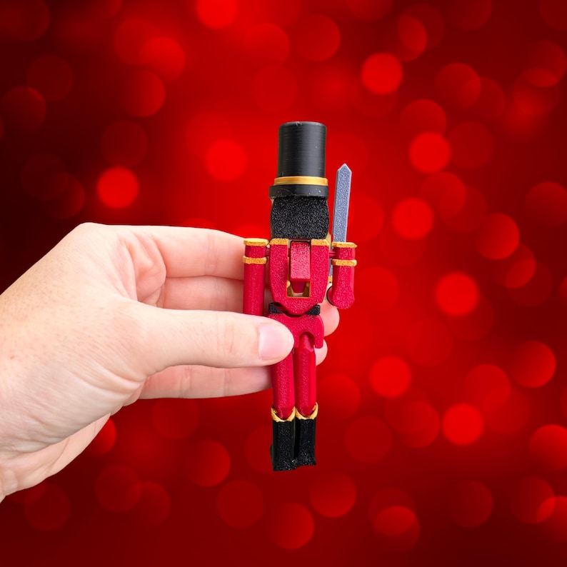 Little Nutcracker Fidget Toy - 3D Printed Nutcracker Toy - Stocking ...