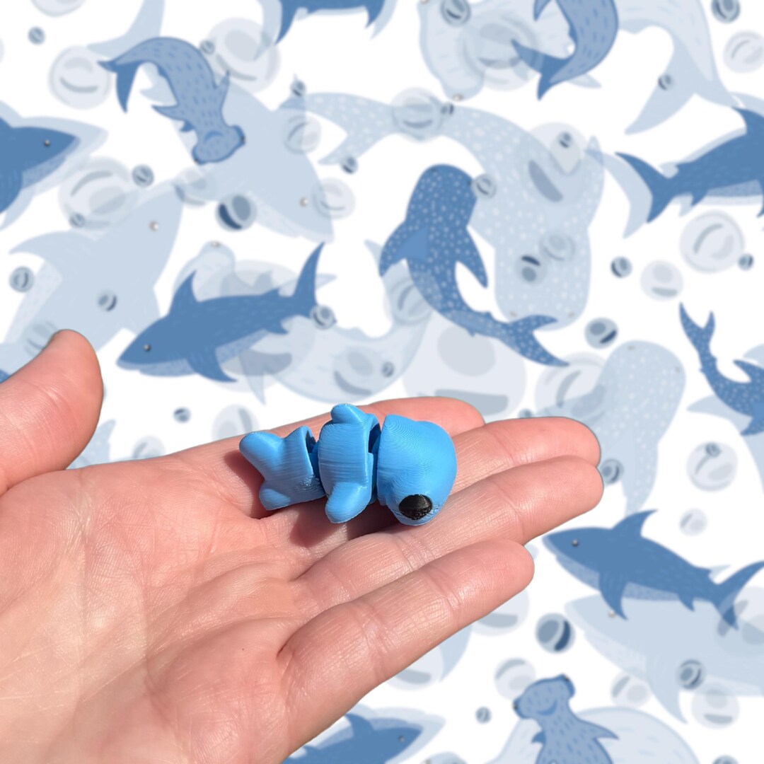Mini Hammerhead Shark Fidget Toy - 3D Printed Hammerhead Shark Sensory ...