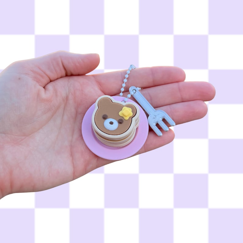 Kawaii Pancake Stack Clicker Fidget - Cute Breakfast Clicker - Teddy ...