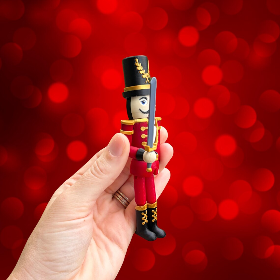 Little Nutcracker Fidget Toy - 3D Printed Nutcracker Toy - Stocking ...